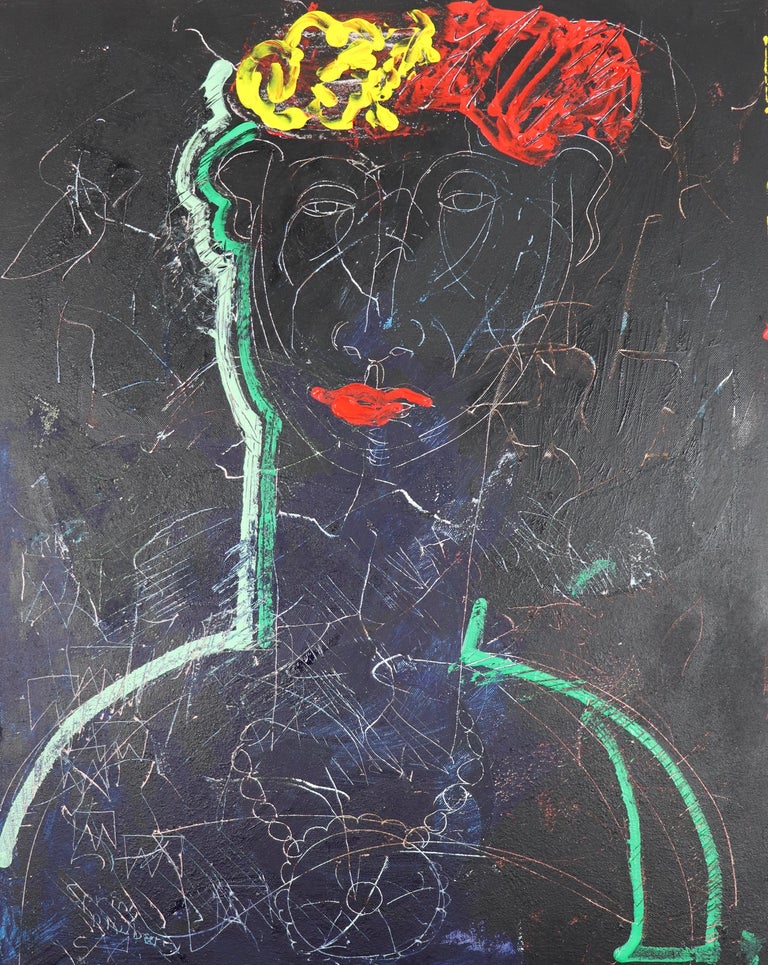 Sax Berlin - "Guardian Angel, Sista". Contemporary Painting. New York ...