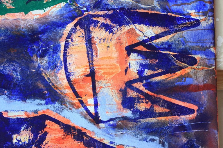 Sax Berlin - "Scream" Contemporary Abstract Neo Expressionist Painting ...