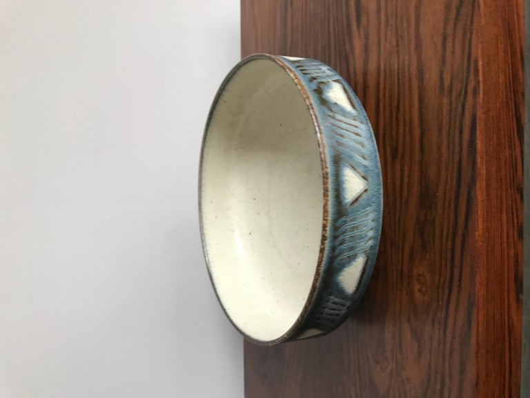 Saxbo Scandinavian Midcentury Ceramic Bowl or Centerpiece, Denmark ...