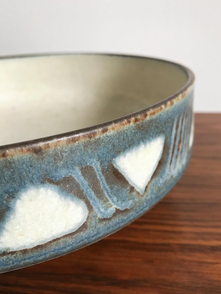 Saxbo Scandinavian Midcentury Ceramic Bowl or Centerpiece, Denmark ...