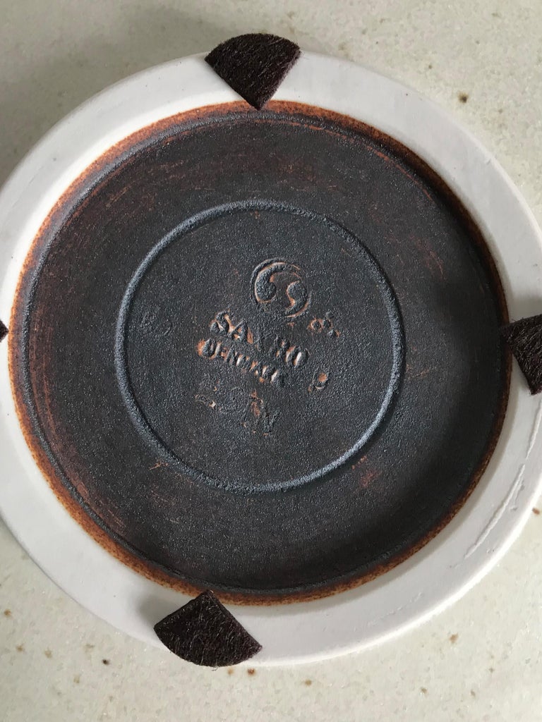 Saxbo Scandinavian Midcentury Ceramic Bowl or Centerpiece, Denmark ...