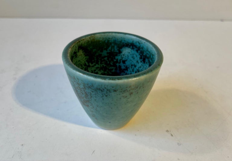 Saxbo Stoneware Sample in Green Glaze, 1950s For Sale at 1stDibs