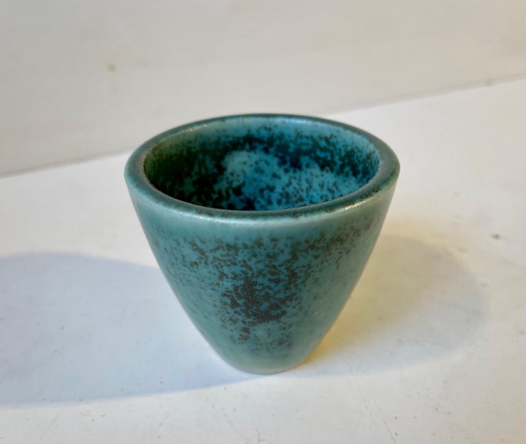 Saxbo Stoneware Sample in Green Glaze, 1950s For Sale at 1stDibs