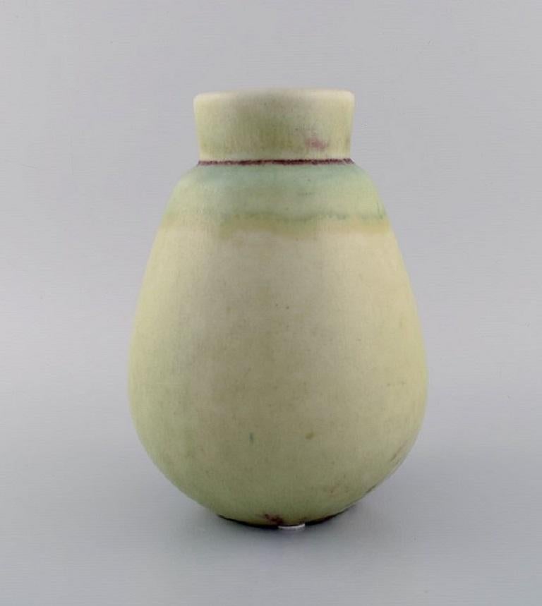 Saxbo Vase in Glazed Ceramics, Beautiful Glaze, Mid-20th C. For Sale at ...