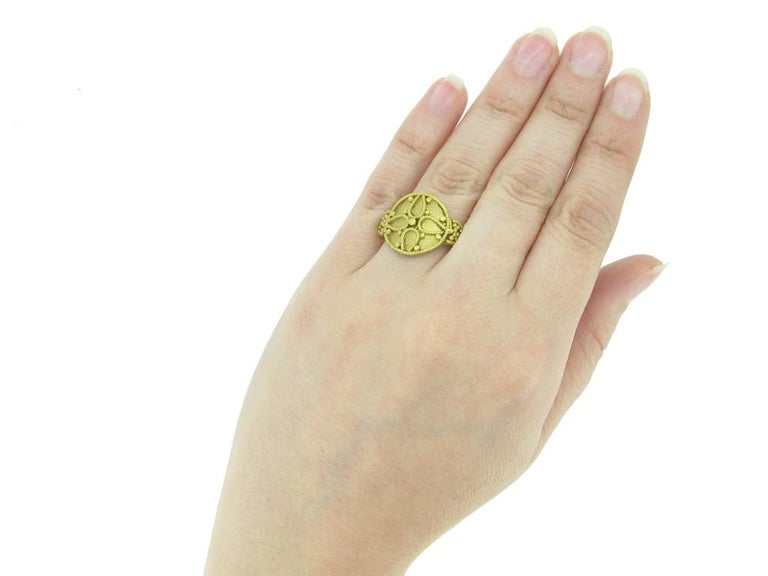 Saxon Ornate Gold Ring, circa 7th-9th Century AD For Sale at 1stDibs