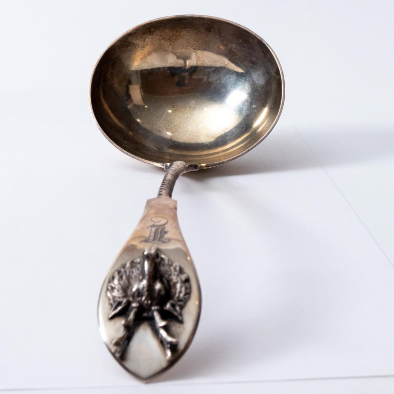 Saxon Stag by Gorham in Sterling Silver Ladle For Sale at 1stDibs