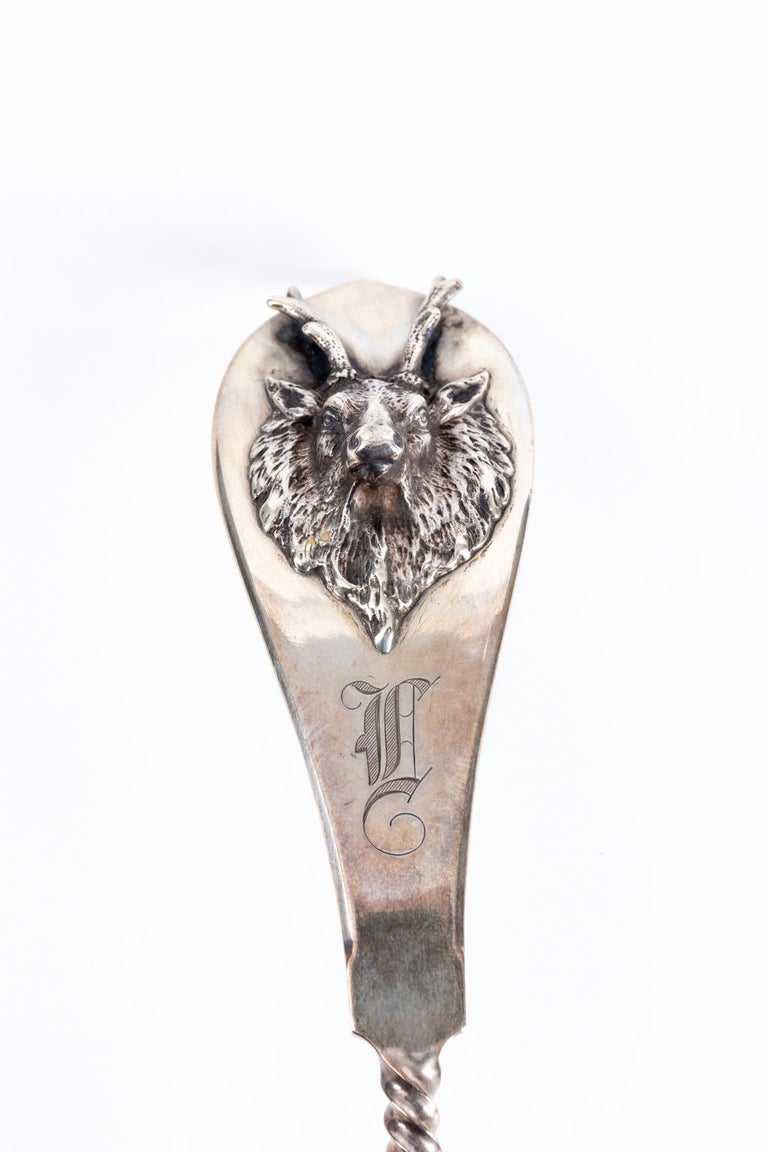 Saxon Stag by Gorham in Sterling Silver Ladle For Sale at 1stDibs
