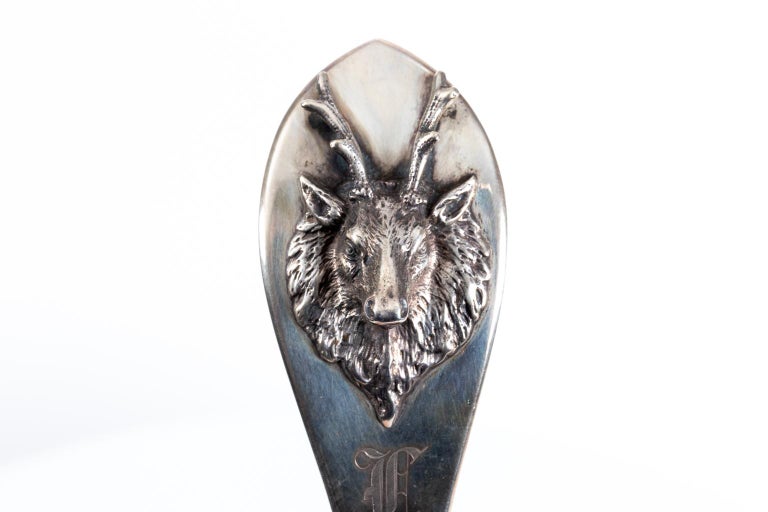 Saxon Stag by Gorham in Sterling Silver Ladle For Sale at 1stDibs