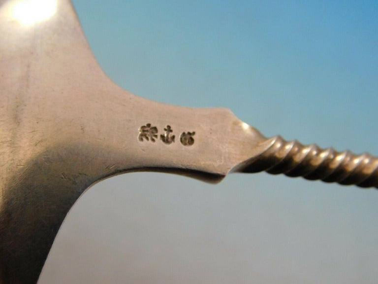 Saxon Stag by Gorham Sterling Silver Gravy Ladle 3D Applied Figural For ...