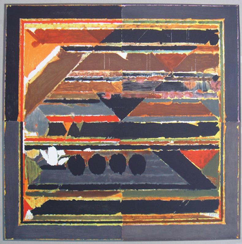 Sayed Haider Raza - Tree, Bindu and Five Elements - Original handsigned ...