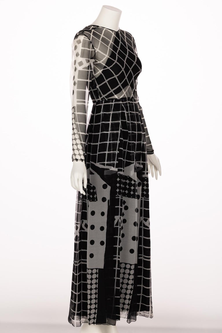 Saz by Surjit and Adarsh Gill Silk Cut Out Dress Dress, 1970s For Sale ...