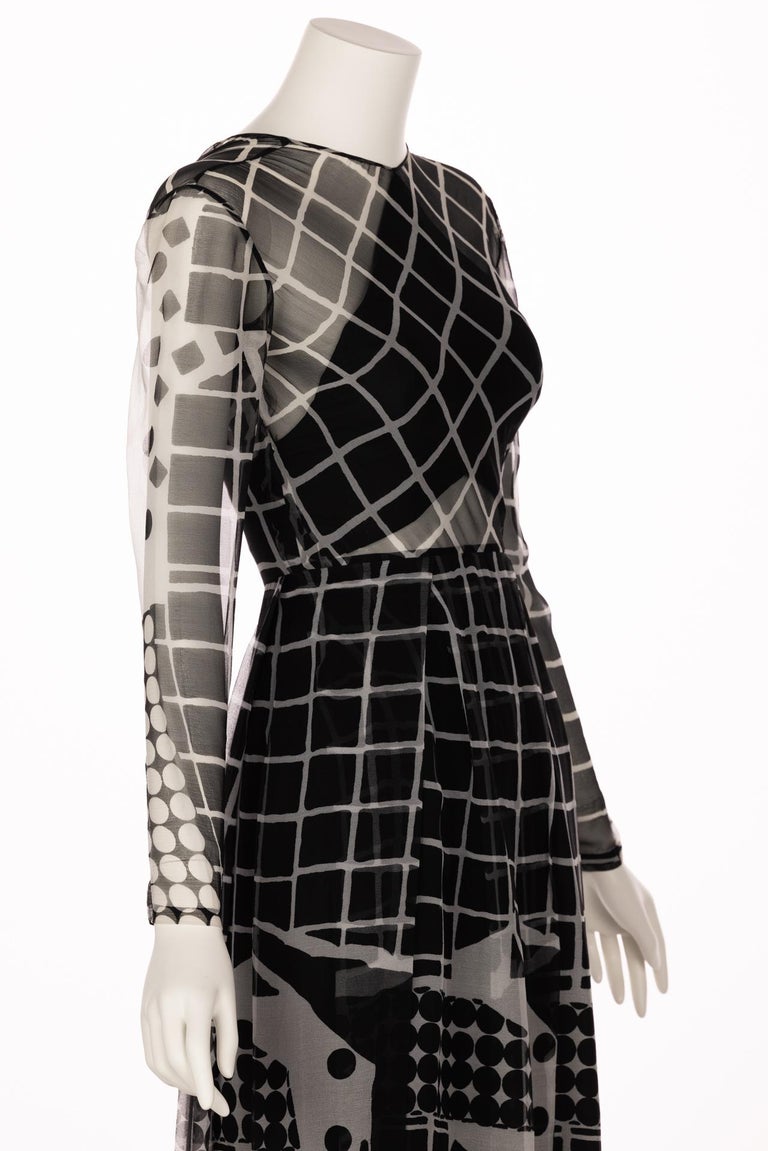 Saz by Surjit and Adarsh Gill Silk Cut Out Dress Dress, 1970s For Sale ...