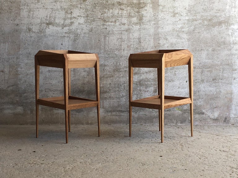 SB night stand, sophisticated and elegant bedside table with drawer ...