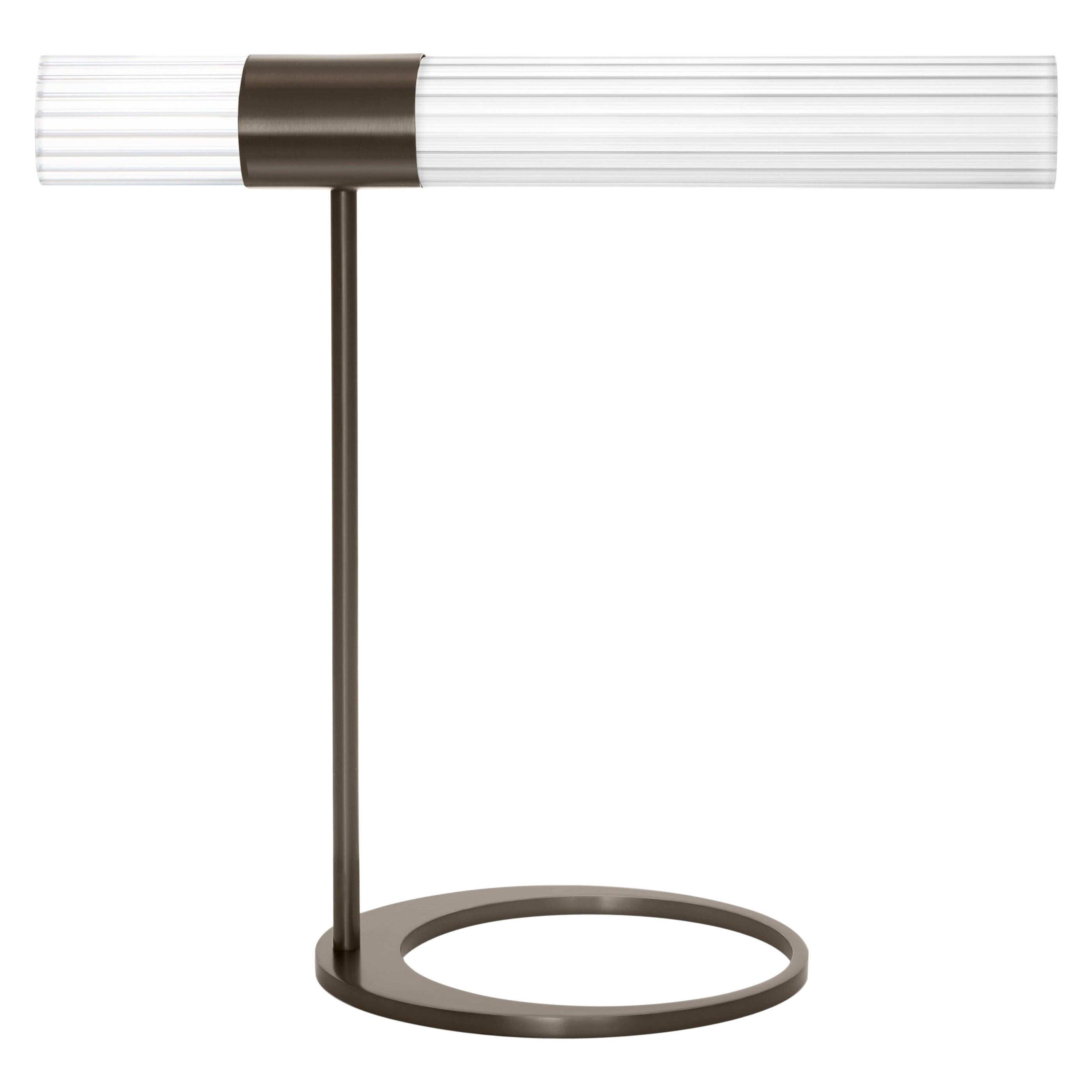 Brilliant Table Lamp with Suspended Luce Agate Natural Stone at 1stDibs