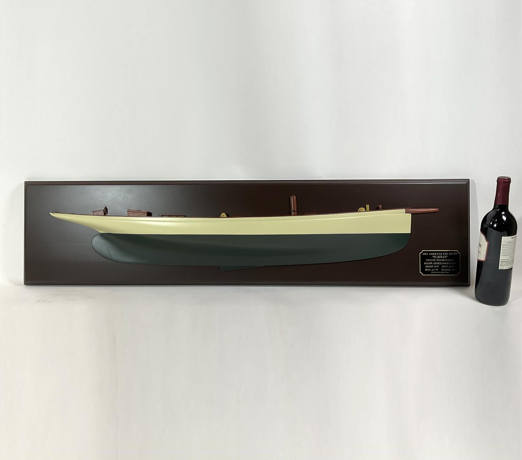 Scale Half Model of Americas Cup Yacht "Puritan" at 1stDibs