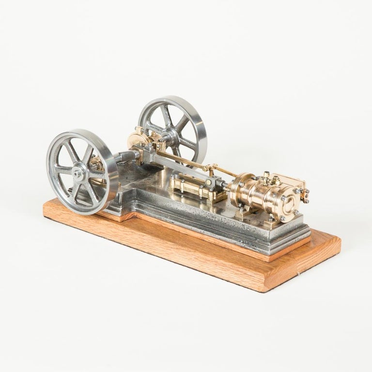 Scale Model of a Single Cylinder Horizontal Mill Steam Engine at 1stDibs
