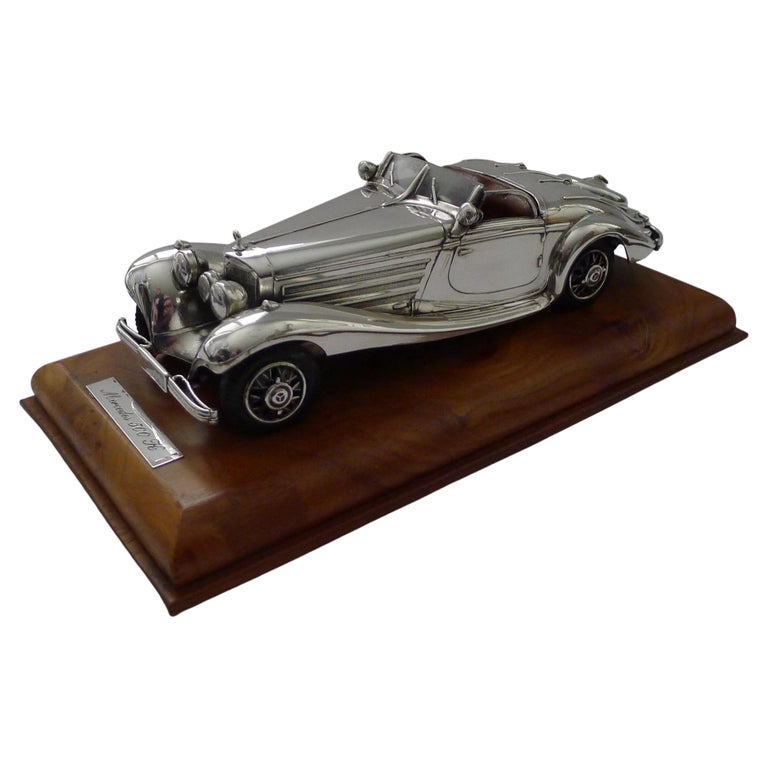 Scale Model Vintage Sterling Silver Mercedes 500 K, circa 1980 For Sale ...