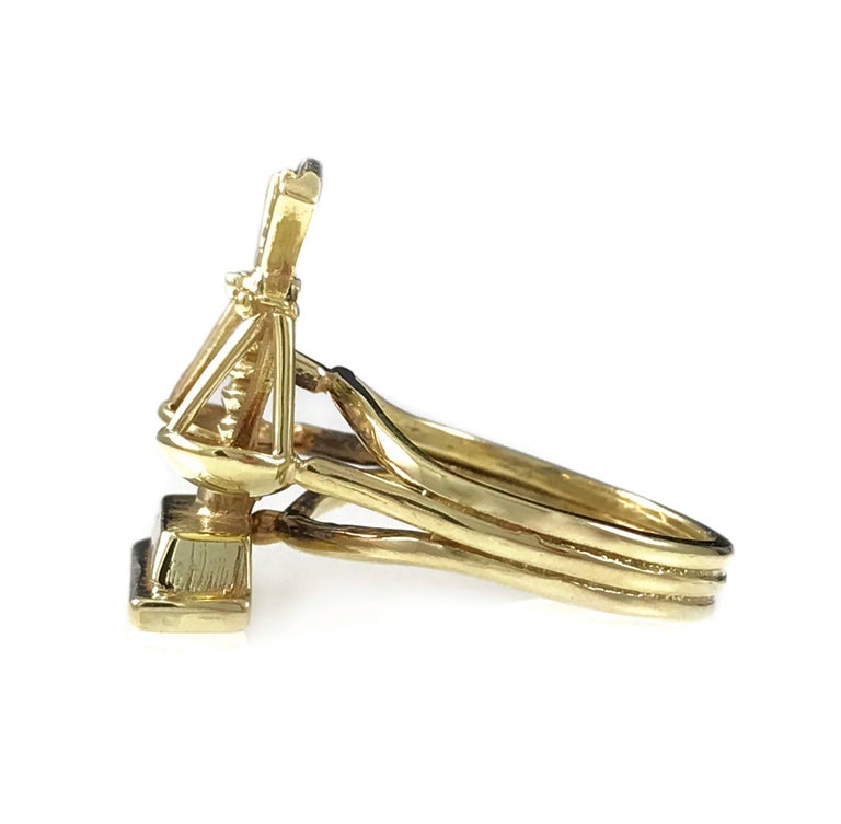 Scales of Justice Gold Ring For Sale at 1stDibs | scales of justice ...