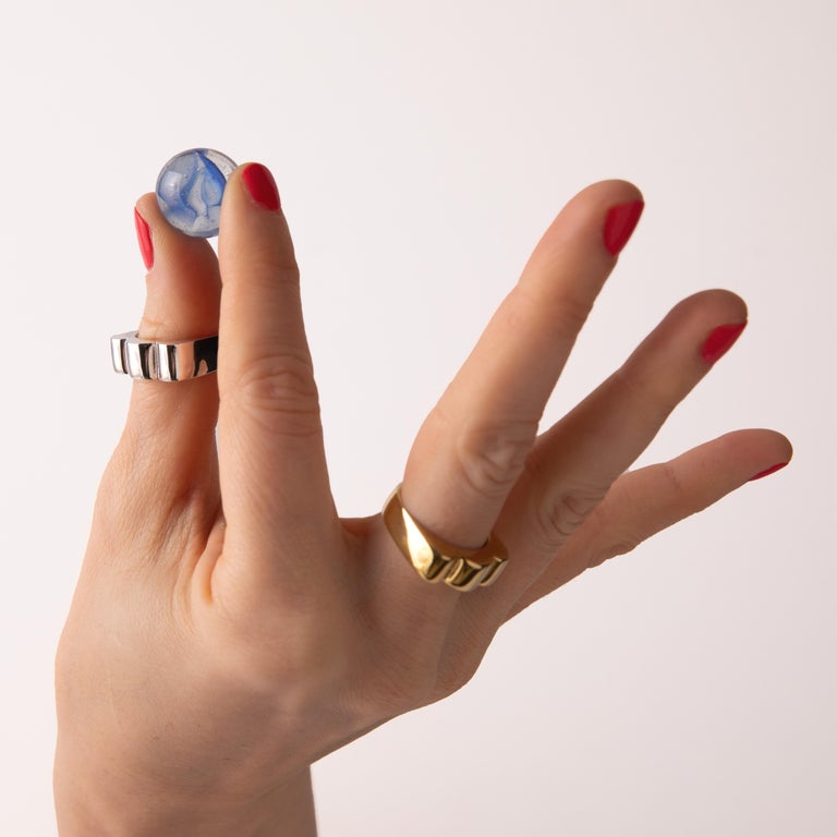 Customizable Scallop Ring Set in Mixed Metals, Brenna Colvin, Building ...