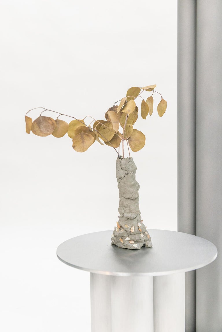 Scalloped Small TOTEM or Pedestal in Polished, Brushed, or Sandblasted ...