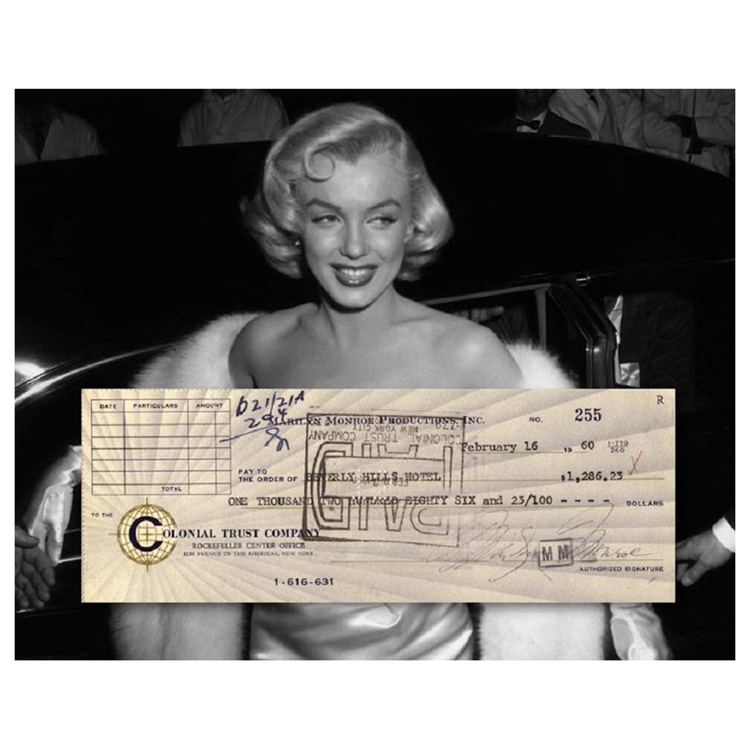 Authentic Marilyn Monroe Autograph