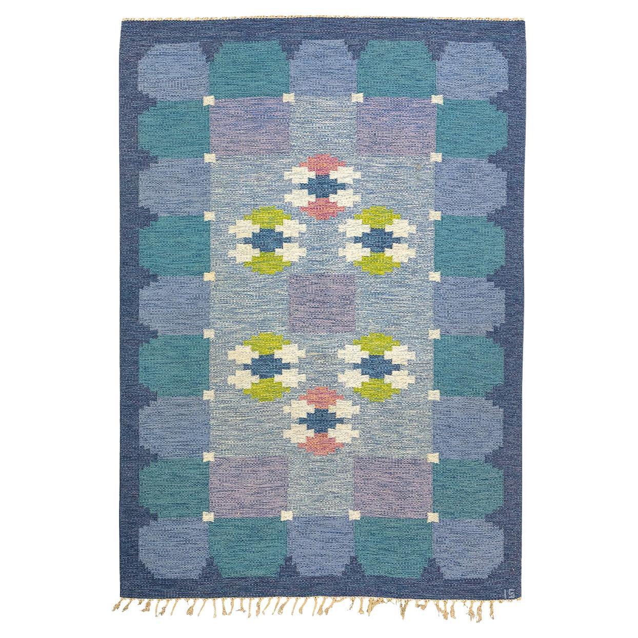 Scandinavian Carpet Rollakan Swedish Abstract Design Soft Color Palette ...