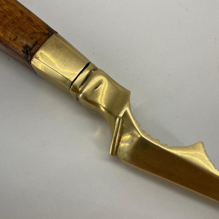Scandinavian 18th Century Brass Nutcracker with Wooden Handles For Sale ...
