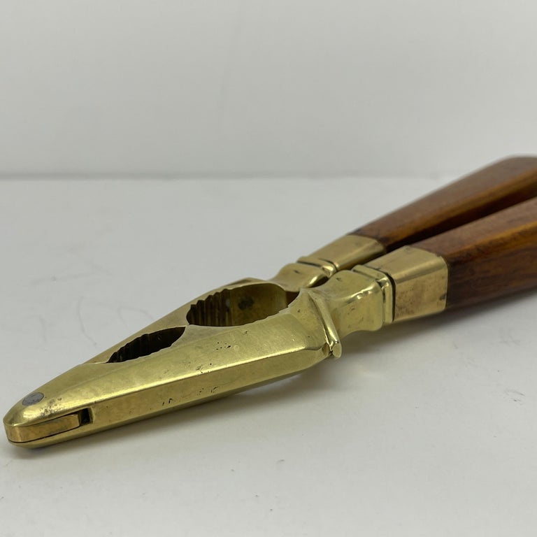 Scandinavian 18th Century Brass Nutcracker with Wooden Handles For Sale ...