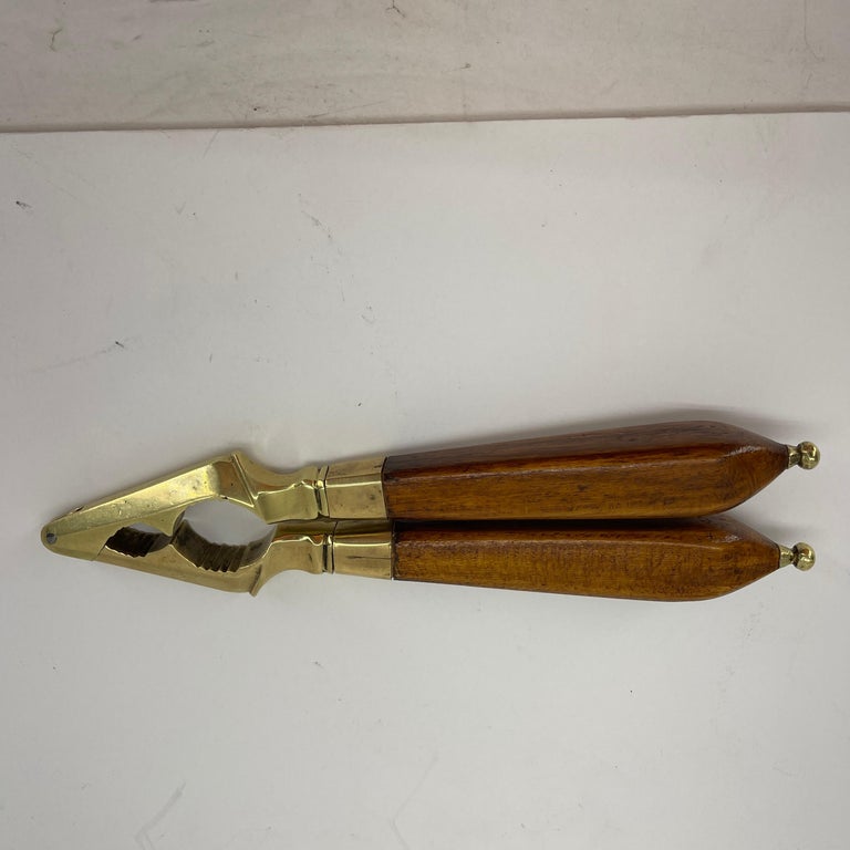 Scandinavian 18th Century Brass Nutcracker with Wooden Handles For Sale ...