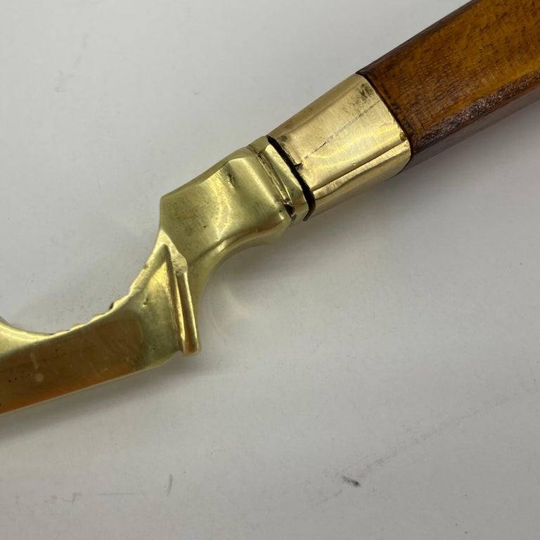 Scandinavian 18th Century Brass Nutcracker with Wooden Handles For Sale ...