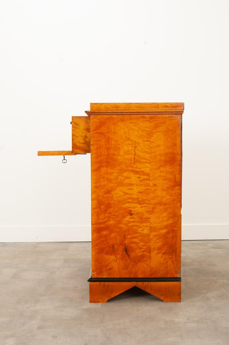 Scandinavian 19th Century Satinwood Commode Desk For Sale at 1stDibs