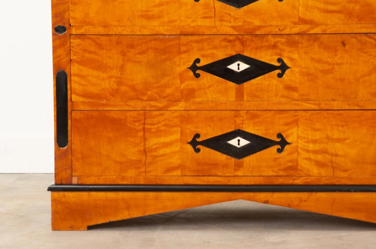 Scandinavian 19th Century Satinwood Commode Desk For Sale at 1stDibs