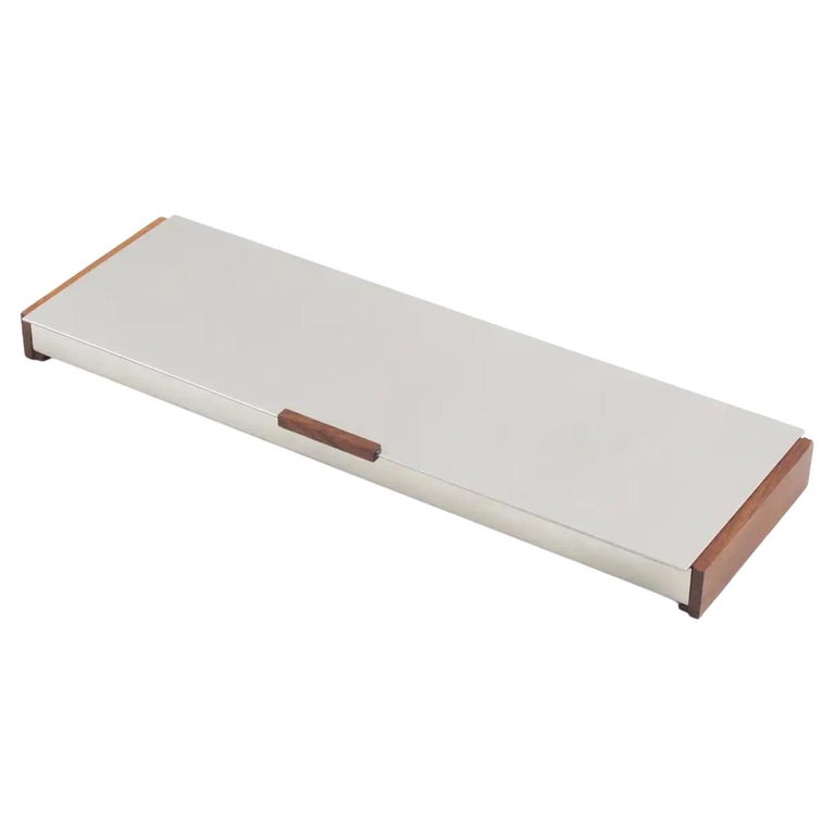 Scandinavian Aluminum and Teak Wood Box by Dansk Form, 1970s For Sale ...