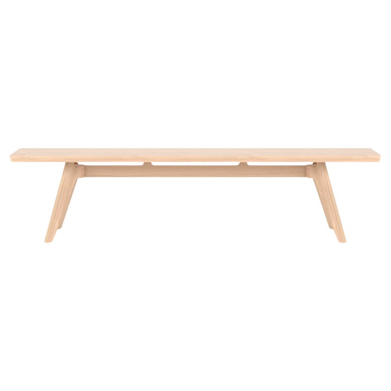Scandinavian Bench 'Lavitta' by Poiat , Dark Oak, 220 cm For Sale at ...