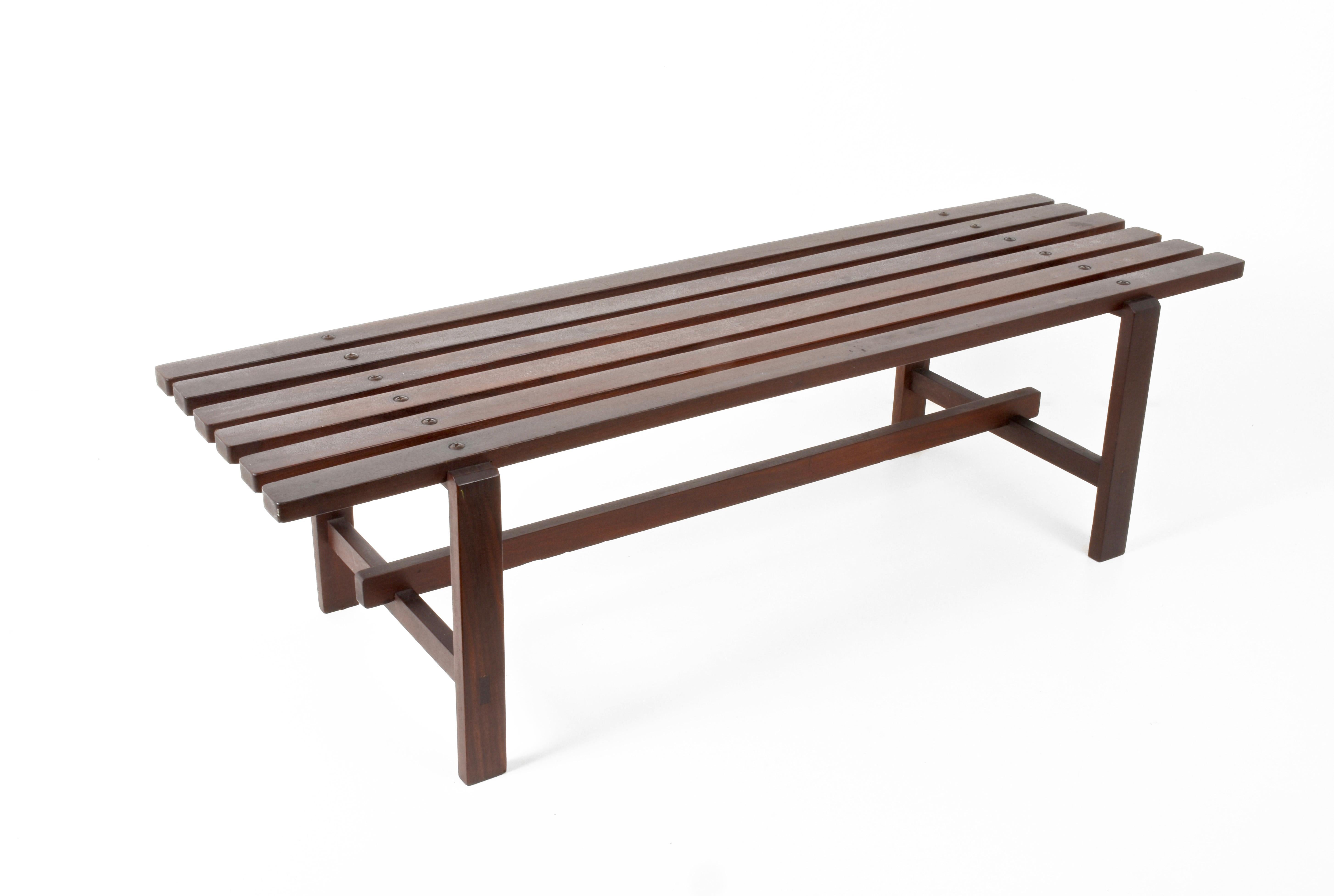 Scandinavian Bench Made Teak Wood, 1960s at 1stDibs | scandanavian ...