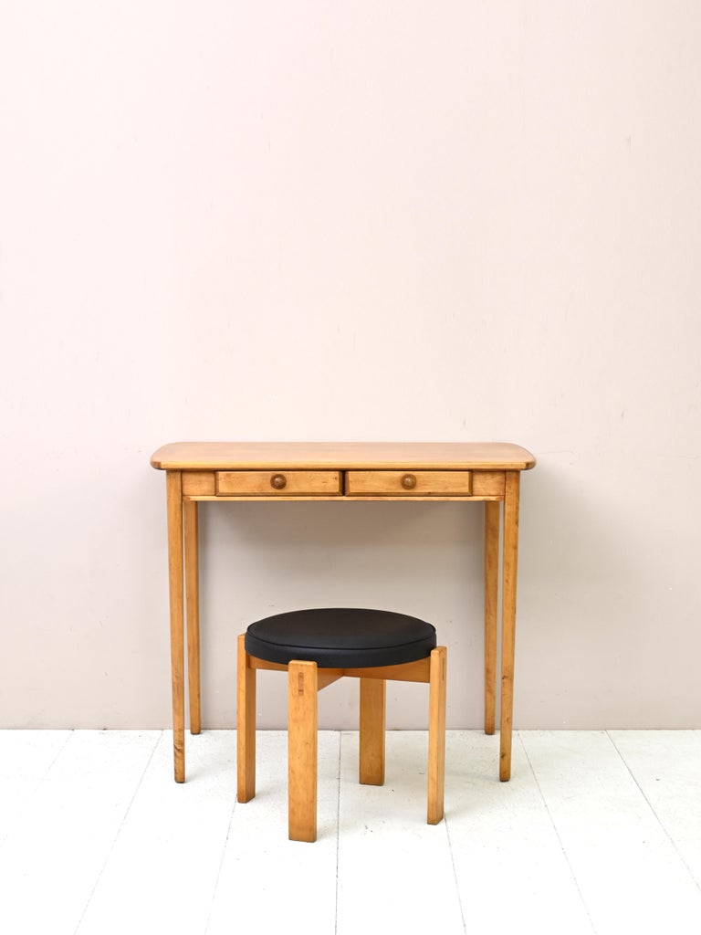 Scandinavian Birch Desk For Sale at 1stDibs