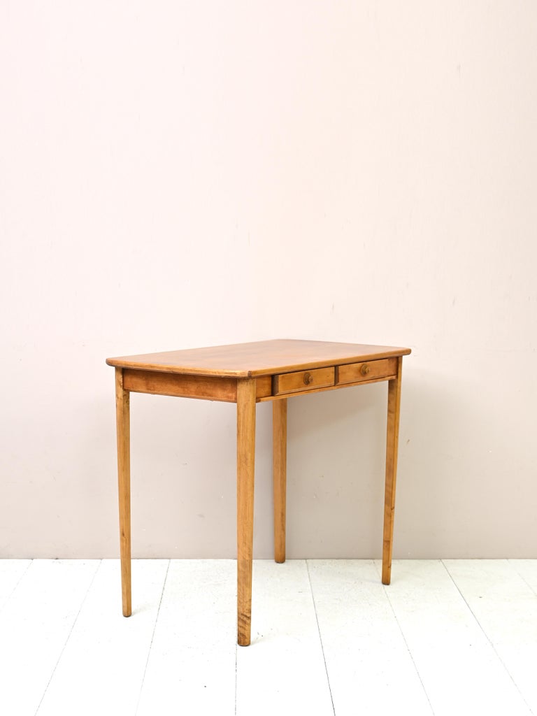 Scandinavian Birch Desk For Sale at 1stDibs