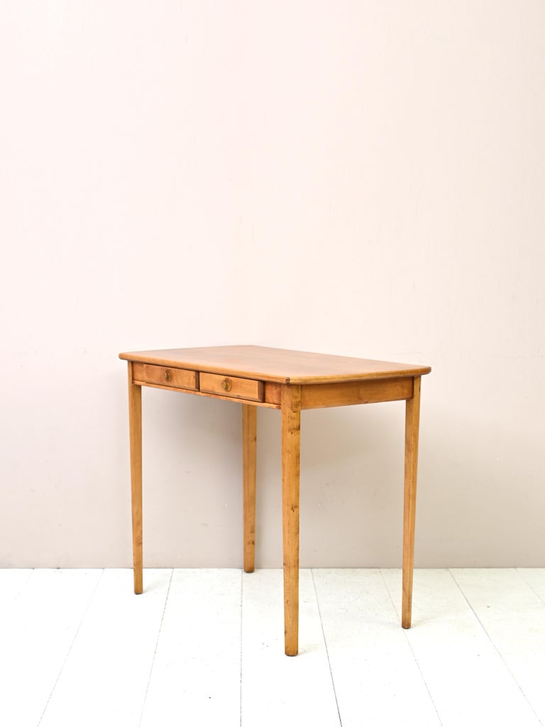 Scandinavian Birch Desk For Sale at 1stDibs