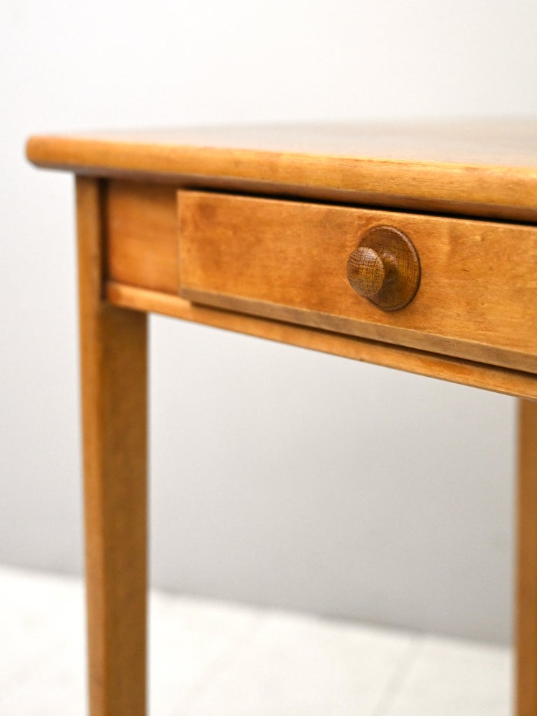 Scandinavian Birch Desk For Sale at 1stDibs