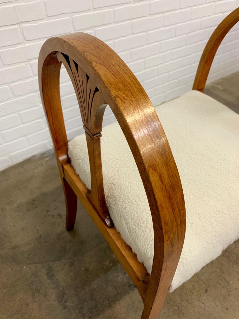 Scandinavian Birch Hall Bench at 1stDibs