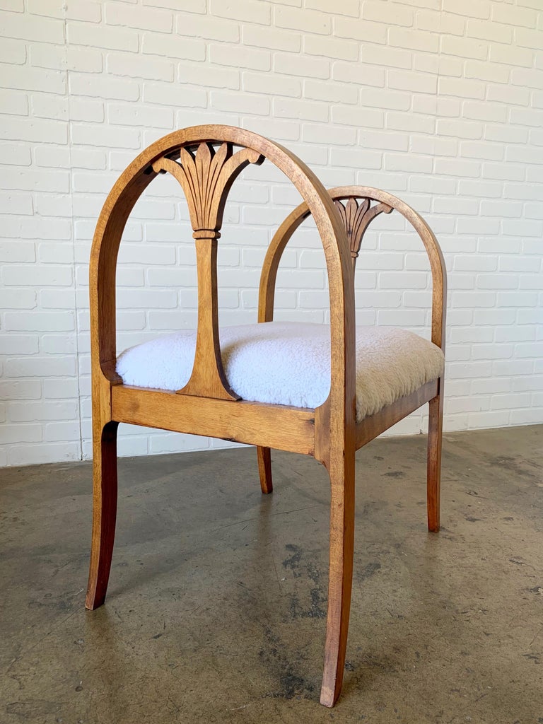 Scandinavian Birch Hall Bench at 1stDibs