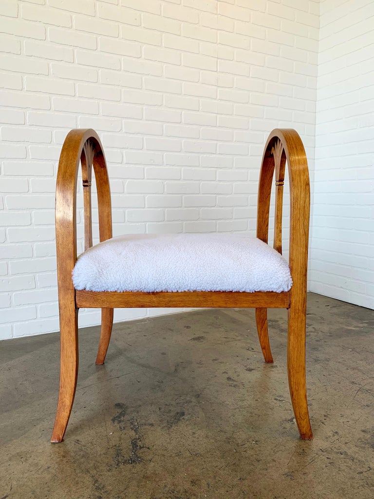 Scandinavian Birch Hall Bench at 1stDibs