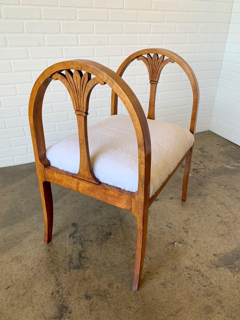 Scandinavian Birch Hall Bench at 1stDibs