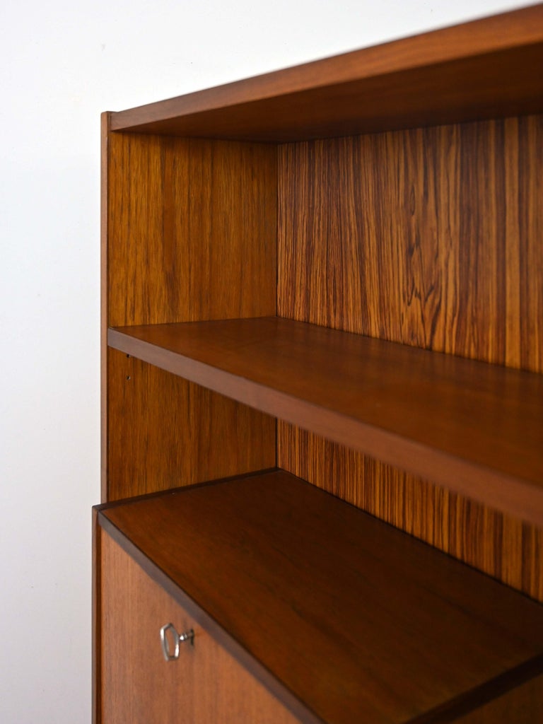 Scandinavian Bookcase with Bar Compartment For Sale at 1stDibs