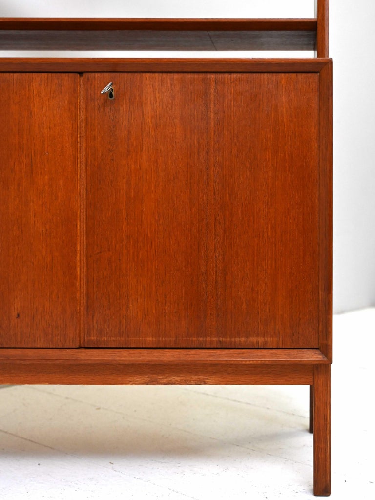 Scandinavian Bookcase with Storage Compartment For Sale at 1stDibs