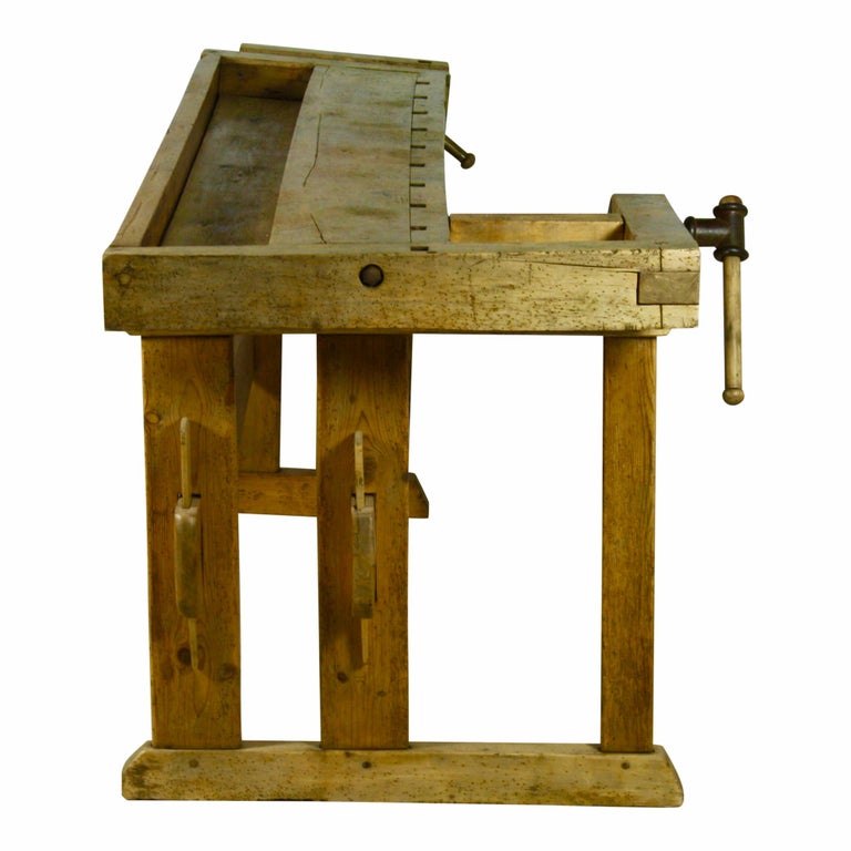 Scandinavian Carpenter's Pine Workbench, circa 1900 at 1stDibs