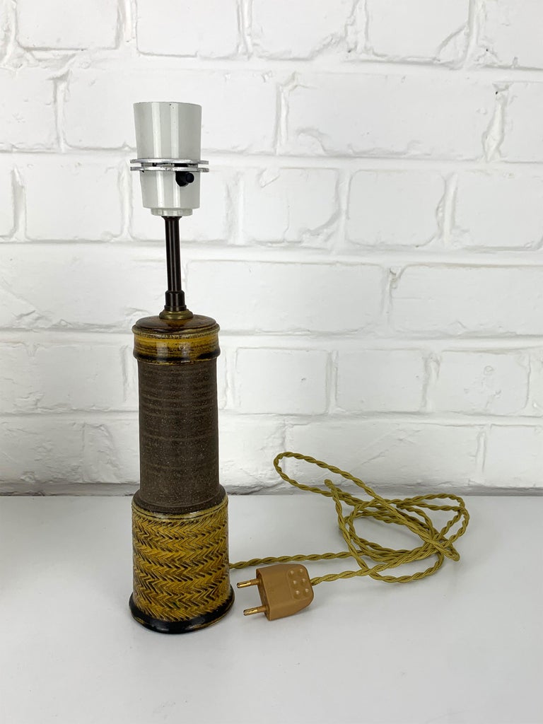 Scandinavian Ceramic Table Lamp, Nils Kähler for HAK, Denmark at 1stDibs