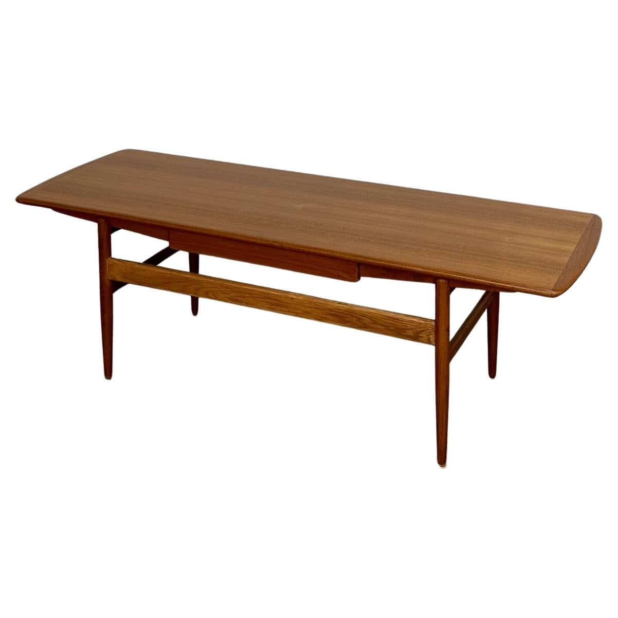 Scandinavian Coffee Table in Mahogany and Afrormosia For Sale at 1stDibs