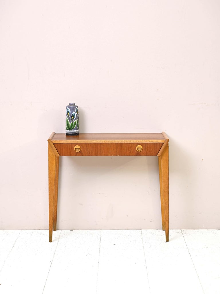 Scandinavian Coffee Table with Drawer For Sale at 1stDibs