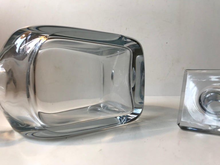 Scandinavian Crystal Decanter by Strömbergshyttan, 1950s at 1stDibs